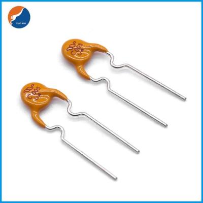 China Yellow 2 PIN Polyswitch PPTC Resettable Fuses 16V 5 AMP Self Recovery for sale