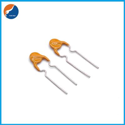 China Yellow 2 PIN Polyswitch PPTC Resettable Fuses 16V 5 AMP Self Recovery for sale