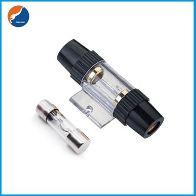 Cina Supporto del fusibile AGU 50A 60A 80A di AMP 10x38mm di AGU-05 audio dell'automobile impermeabile della metropolitana di vetro in vendita