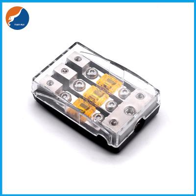 China 3 suporte audio 32VDC Nicle Plated liga de zinco do fusível do carro da maneira 30A-150A à venda