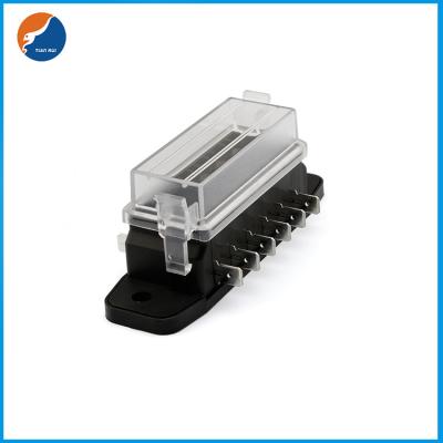 China 250 Quick Connector Terminal 6.3mm 6 Input 6 Output Multiway Automotive Fuse Holder For Car for sale
