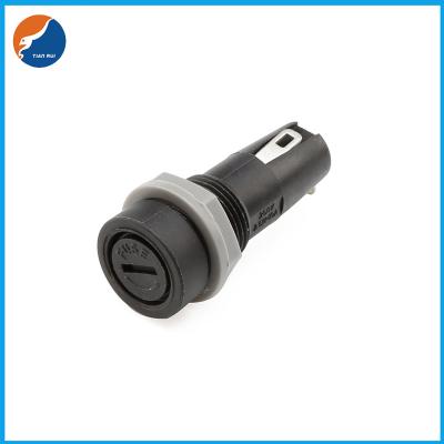 Cina PTF35 Round Screw Type 10A 250V 5X20MM Glass Fuse Panel Mount Fuse holder in vendita