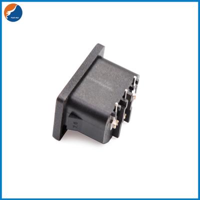 China R14-A-1AB4 Panel Mount Screw Secure 3 PIN IEC Electrical Plug Copper C14 AC Power Socket for sale