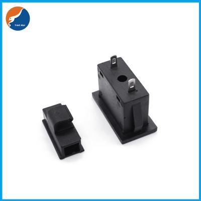 China BHC1 Black Housing Glass Ceramic Tube PCB Board Mount Fuse Holder For 5.2x20mm Current Fuses for sale