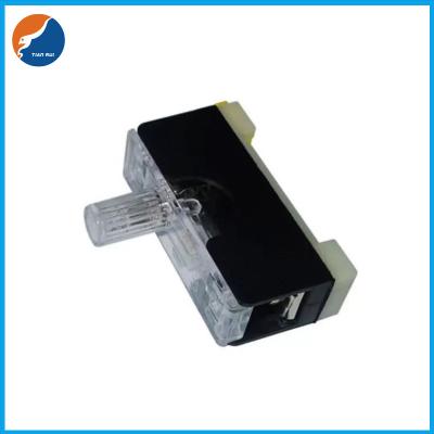 China 1P 2P 3P 6x30mm Din Rail Mount 35mm 3AG Fuse Block with PC Cover and LED Indicating for sale