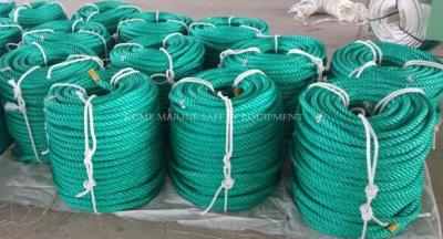 China 4 strand green color diameter 14mm 200m length per roll polypropylene/PP rope for sale