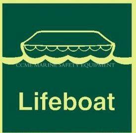China Marine Luminescent Signs Life boat signs for sale