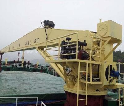 China Hydraulic Telescopic Boom Marine Crane for sale