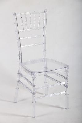 China Transparent Clear Color PC Resin Hotel Chiavari Wedding Chair for sale