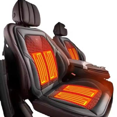 China 12V Lambswool Heated Seat Car Cushion Car Plug In Seat Warmer With 3 Level Adjustable Temperature for sale