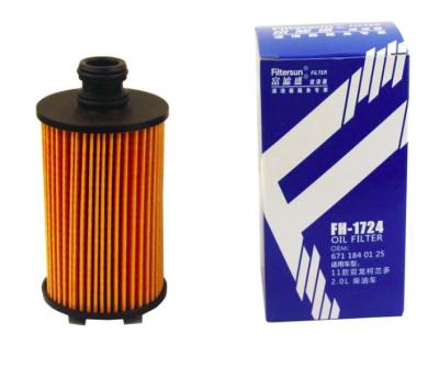 China Customized Passenger Car Oil Filter Automotive Filters Applicable To Buick And Ssangyong Korando Models for sale