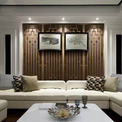 Cina Rivestimento decorativo della parete interna 3d di acciaio inossidabile del salone moderno in vendita