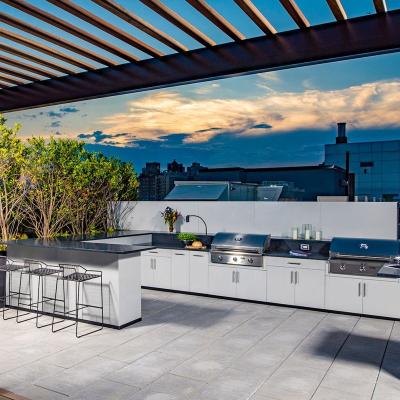 Cina Armadi da cucina all'aperto del metallo della griglia del BARBECUE ss di lusso minimalisti 304 in vendita