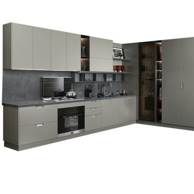 Cina armadio da cucina di lusso di acciaio inossidabile di progettazione moderna del jinhengsteel in vendita