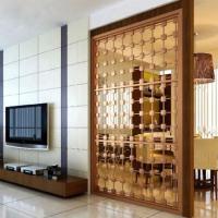 China Custom stainless steel 3D circular pattern decorative room partition for sale