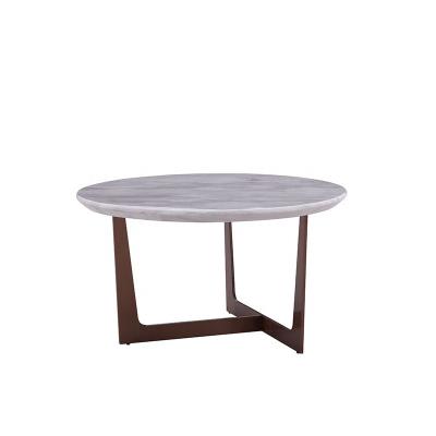 Cina Tavolino da salotto di marmo artificiale di acciaio inossidabile del salone del ODM della Tabella moderna del centro in vendita