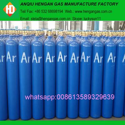 China High quality argon cylinder with high purity argon gas for sale