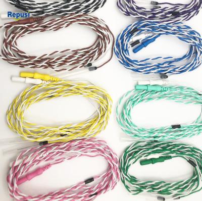 China Colored Twist Wire Disposable EMG Sterile Subdermal Needle Electrodes for sale