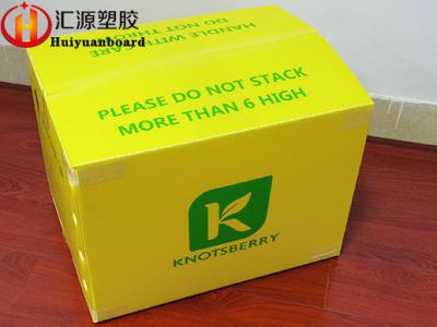 China Printable Collapsible Custom Corrugated Plastic Boxes for sale