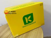 China Printable Reusable Yellow Corrugated Plastic Totes for sale