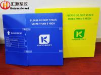 China Blue Corrugated Plastic Packaging Boxes , Collapsible Corrugated Plastic Boxes for sale