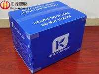 China Blue Corrugated Plastic Packaging Boxes , Collapsible Corrugated Plastic Boxes for sale