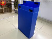 China Blue Corrugated Plastic Dividers , Foldable Corrugated Plastic Box for sale