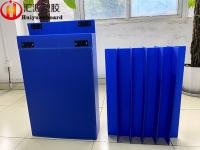 China Blue Corrugated Plastic Dividers , Foldable Corrugated Plastic Box for sale