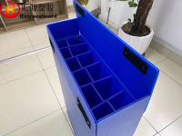 China Blue Corrugated Plastic Dividers , Foldable Corrugated Plastic Box for sale