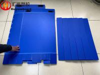 China Blue Corrugated Plastic Dividers , Foldable Corrugated Plastic Box for sale