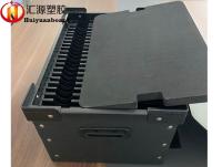 China Impact Resistant Black ESD Corrugated Box With Divider for sale