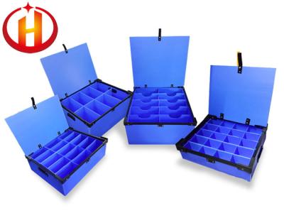Cina Scatola di plastica ondulata resistente ai colpi blu con spessore dei divisori 3mm in vendita
