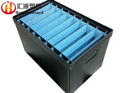 Cina Scatola di plastica ondulata resistente ai colpi blu con spessore dei divisori 3mm in vendita