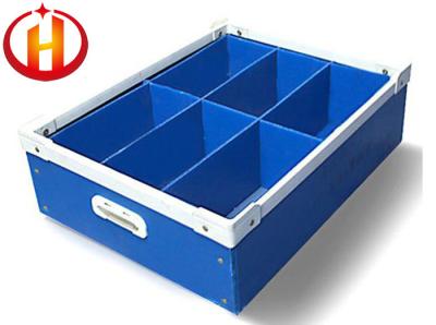 Cina Scatola di plastica ondulata pieghevole blu su ordinazione stampabile con le strutture in vendita