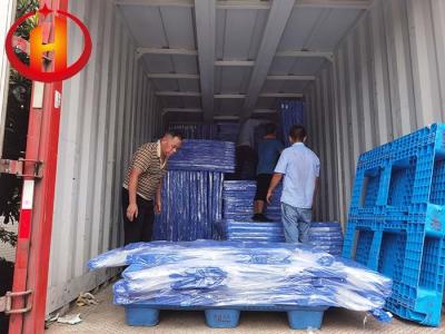 China Blaue pp. Antigewölbte Plastikuvschicht 2000GSM füllt feuerfestes auf zu verkaufen
