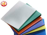 China White Non Toxic PP Corrugated Plastic Sheets Corrosion Resistant for sale