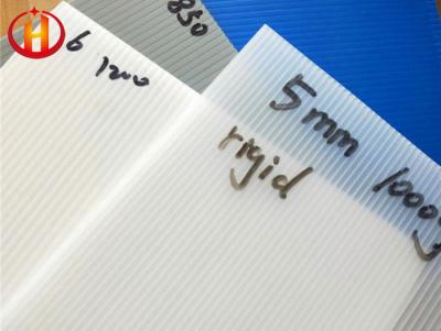 Cina I pp non tossici bianchi hanno ondulato gli strati di plastica resistenti alla corrosione in vendita