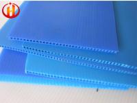 China Eco Friendly Smooth Blue Corrugated Plastic Sheets Corrosion Resistant for sale