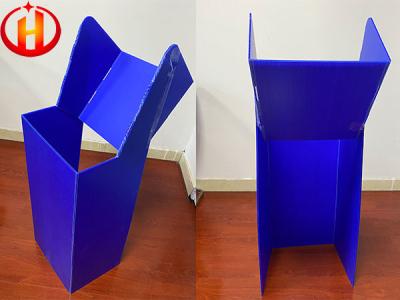 Cina scatola di plastica ondulata pieghevole di 4mm per gli scivoli 1800GSM del prato inglese e della foglia in vendita