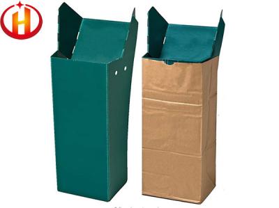 Cina scatola di plastica ondulata pieghevole di 4mm per gli scivoli 1800GSM del prato inglese e della foglia in vendita
