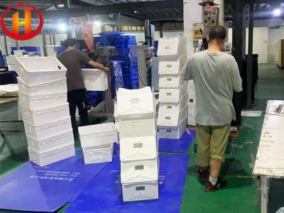 China Os totalizadores recicláveis de Correx impactam - 750gsm resistente corrugou o plástico à venda