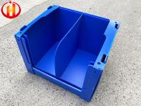 China Flat Foldable Correx Corrugated Plastic Box With Dividers Reusable for sale