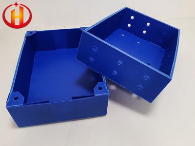 Cina Pp ondulati blu non tossici su ordinazione che imballano scatola per frutti di mare in vendita