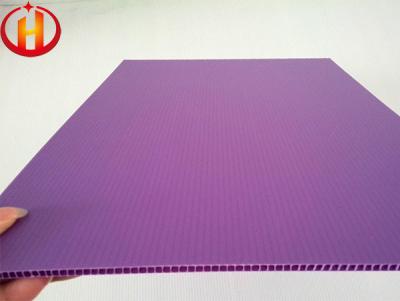 China Purple Recyclable 4x8 Coroplast Sheets Strong And Durable for sale