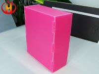 China Lightweight Pink Custom Corrugated Plastic Boxes Printable for sale