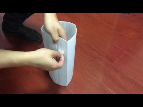 Protector de árboles de plástico blanco ondulado, Pflanzenschützer aus gewaltigem Kunststoff