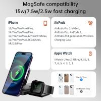China Compact Magsafe 15w Wireless Charger Horizontal And Vertical Screen Function for sale