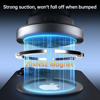 China Ultra Small Magsafe Car Mount Charger Fast Charging with Car Phone Holder for sale