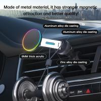 China Foldable Stable Magsafe Charger Car Mount For Multiple Angle Adjustment for sale
