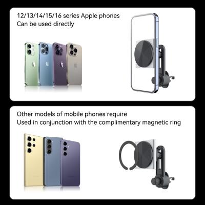 Cina Iphone Charger Stand Materiale metallico 9-Color RGB Light Effect Car wireless montato Fast Charging Ultra-thin Design in vendita